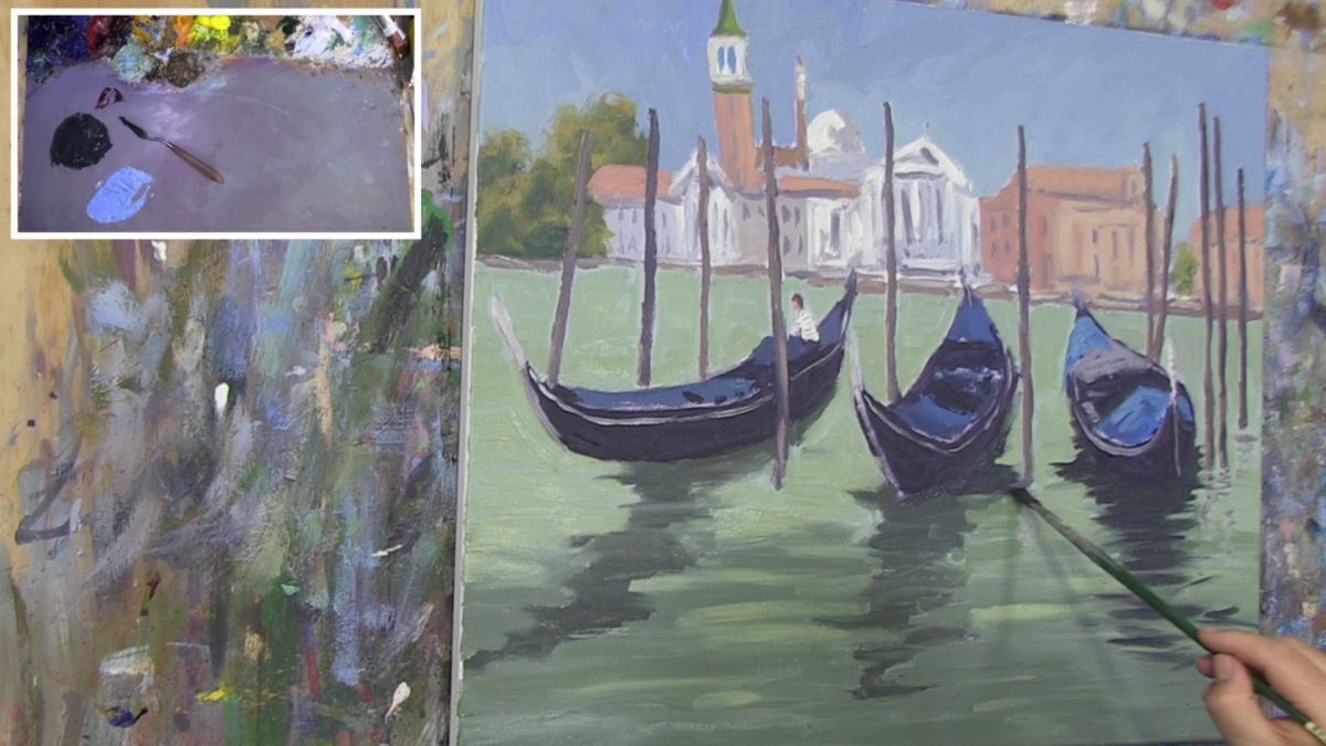 Venice Gondola's Painting - Learn To Paint Academy